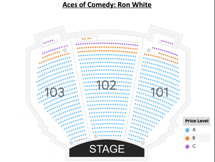Mirage Vegas Seating