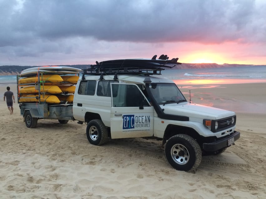 Rainbow Beach: 4WD Beach Drive Adventure and Surf Lesson | GetYourGuide