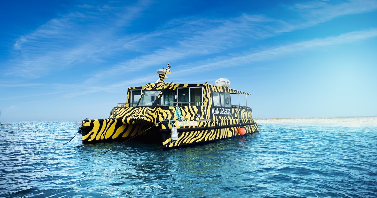 Boat trip from Faro to Ilha Deserta by Ferry | GetYourGuide
