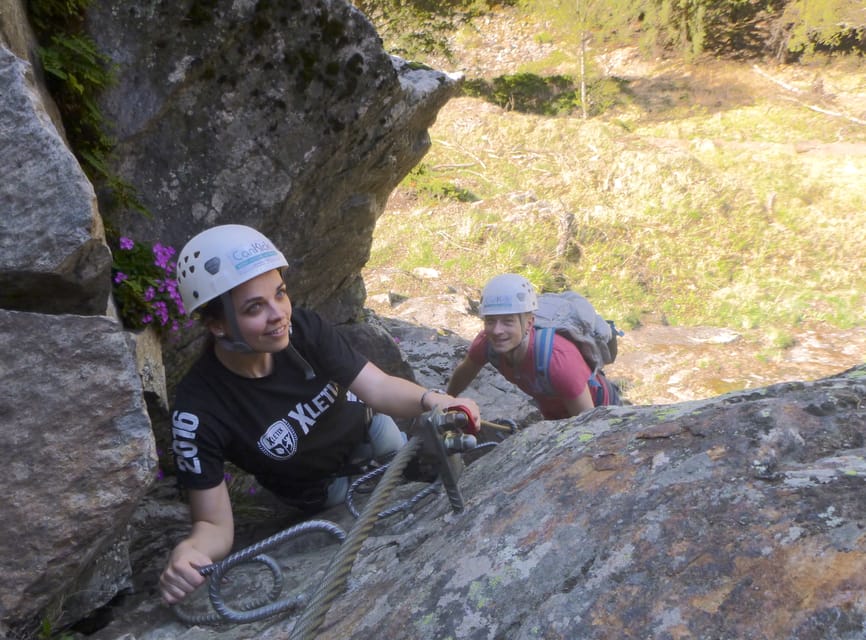 Ötztal: Via Ferrata Climbing at Stuibenfall with Swimming | GetYourGuide