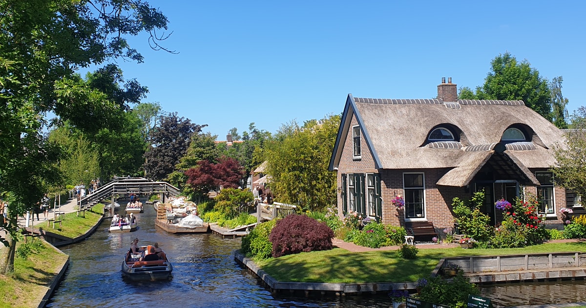 From Amsterdam: Giethoorn Day Trip with Small Electric Boat | GetYourGuide