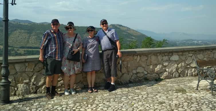 Andra världskrigets slagfält: Montecassino och floden Rapido från Rom ...