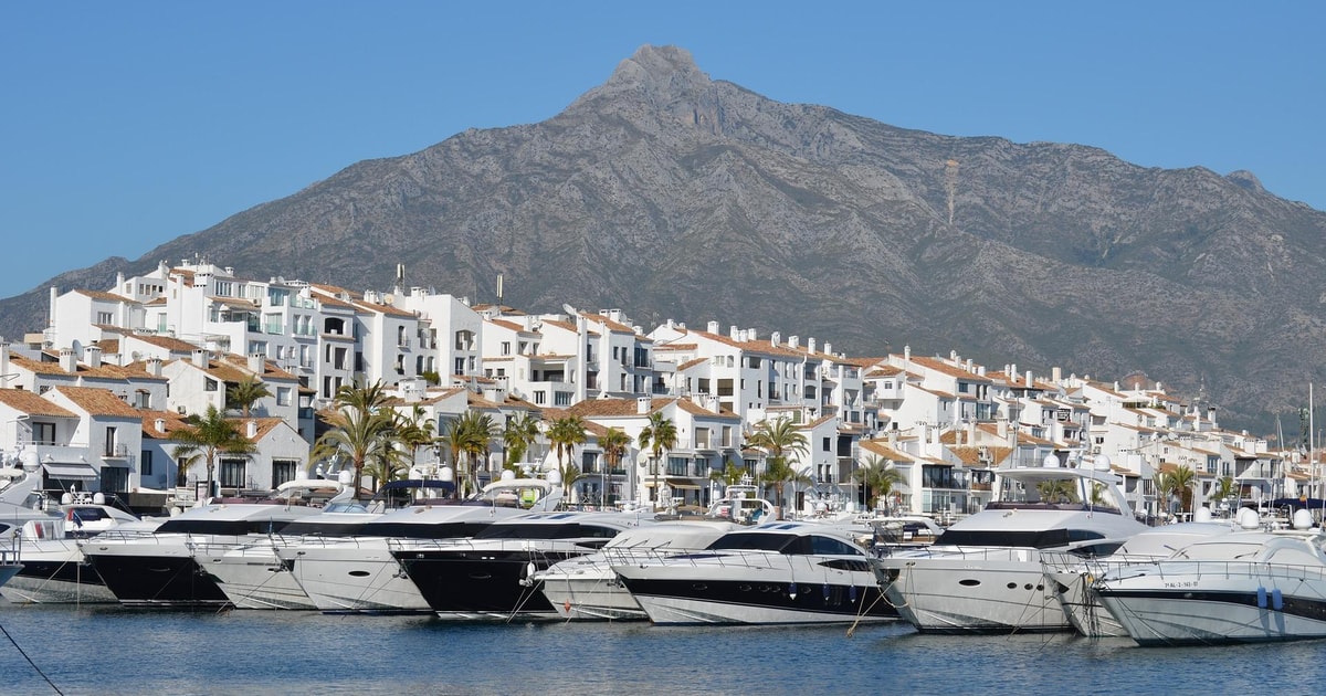 Fra Malaga eller Costa del Sol: Mijas, Marbella & Puerto Banus ...