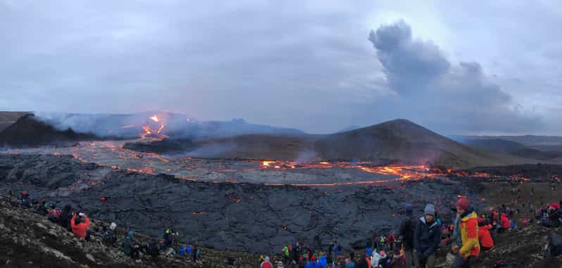 Reykjavík: Geldingadalir Volcano Hike and Blue Lagoon Visit | GetYourGuide
