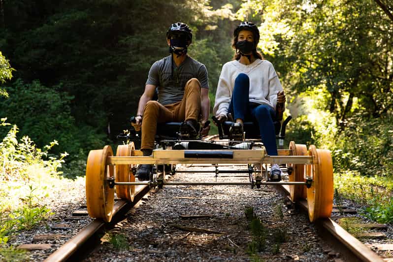 Mendocino County: Railbiking Tour Along the Noyo River | GetYourGuide