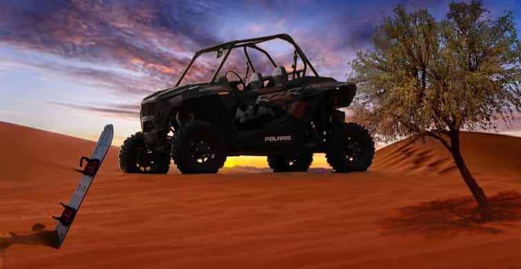 Dubai: Polaris RZR and Sandboarding Desert Adventure | GetYourGuide