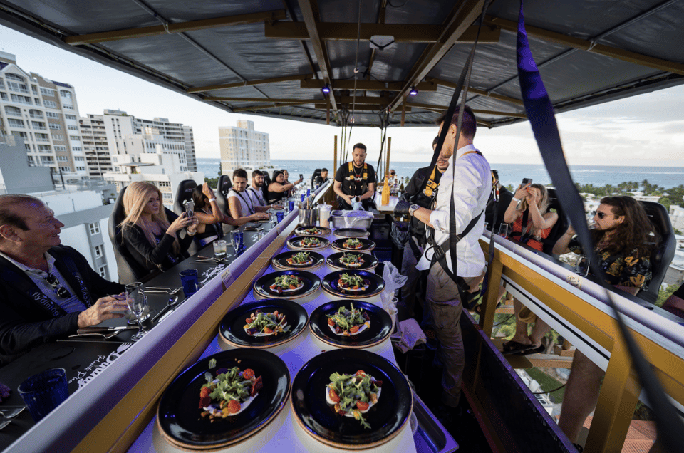 San Juan: FlyDining Elevated Dining Experience | GetYourGuide