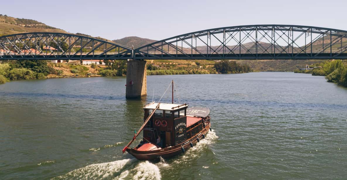 From Pinhão: Douro Valley Rabelo Boat Tour with Audio Guide | GetYourGuide