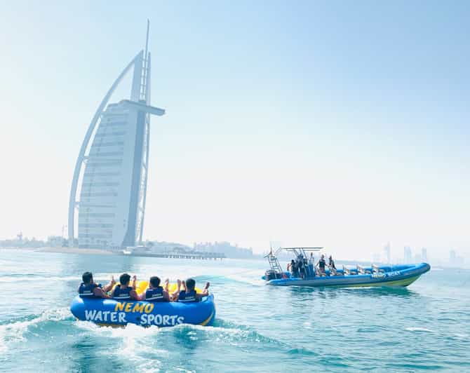 Dubai: Speedboat Tubing Around Burj Al Arab | GetYourGuide