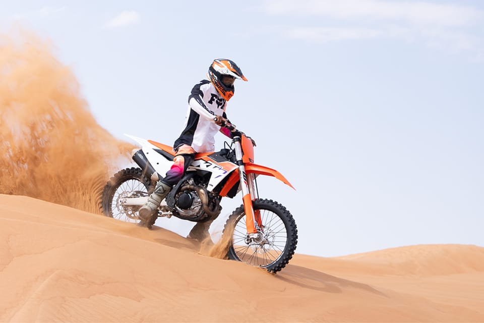 Dubai Motocross KTM 450CC Rental | GetYourGuide