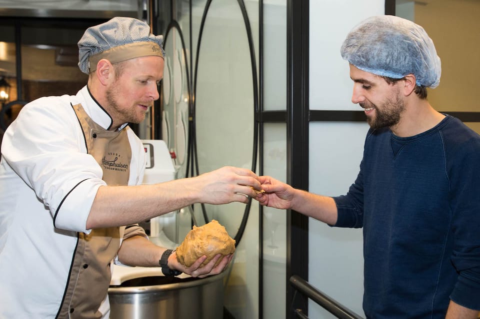 Gouda: Syrup Waffle Factory Ticket with a Waffle | GetYourGuide