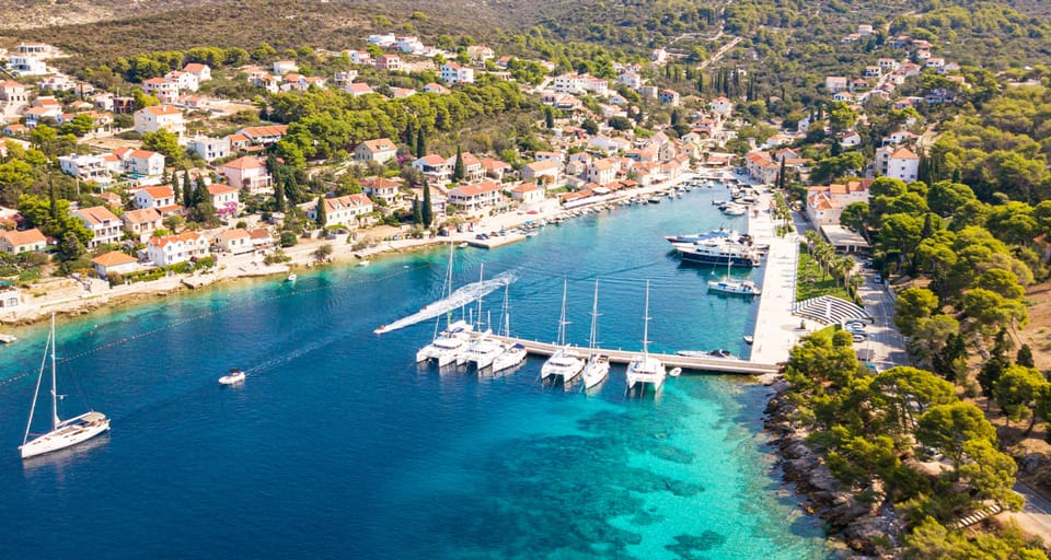 Trogir: Blue Lagoon, Maslinica, and Solinska Bay Boat Tour | GetYourGuide