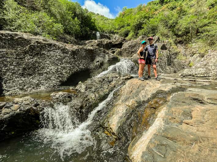 Mauritius: Exploring the Tamarind Falls with a Guide | GetYourGuide