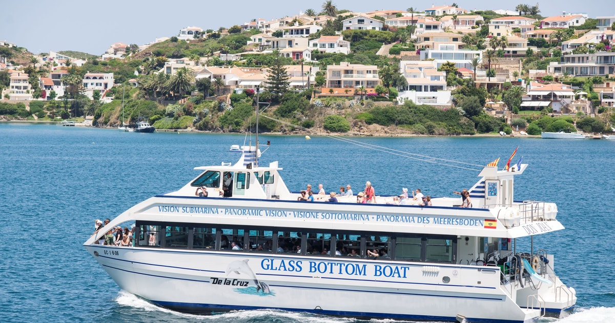 Mahon: Harbor Boat Tour with Underwater Viewing & Commentary | GetYourGuide