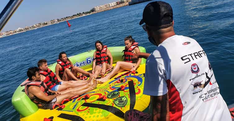 Torrevieja: speedboot-aangedreven opblaasbare gekke bankrit | GetYourGuide