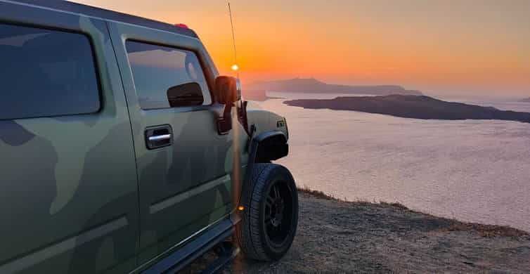 From Perissa: Sunset Safari Tour with Wine Tasting | GetYourGuide