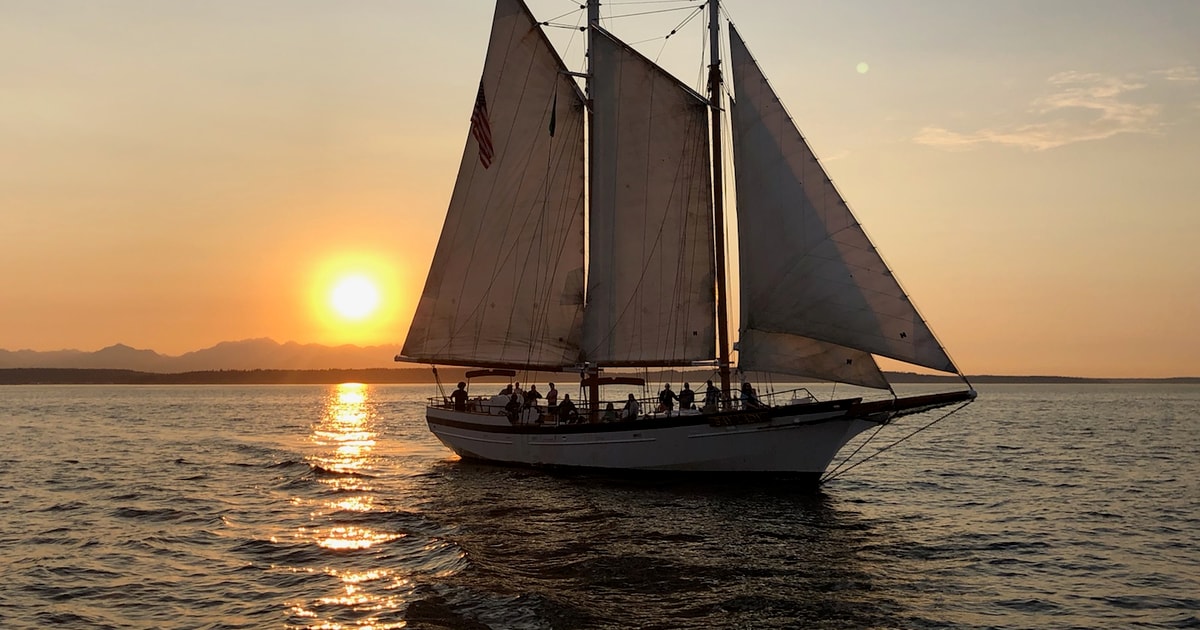 Seattle: Tall Sailboat Sunset Harbor Cruise | GetYourGuide