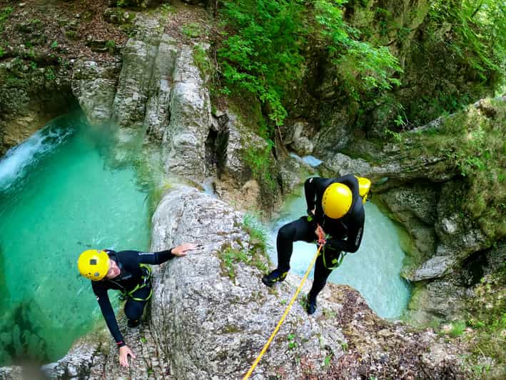 Bovec: Beginner's Canyoning Guided Experience in Fratarica | GetYourGuide