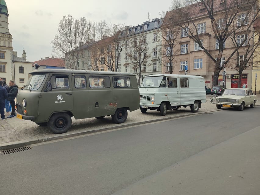 Krakow: Soviet UAZ 452 Ride to Nowa Huta with Guide | GetYourGuide