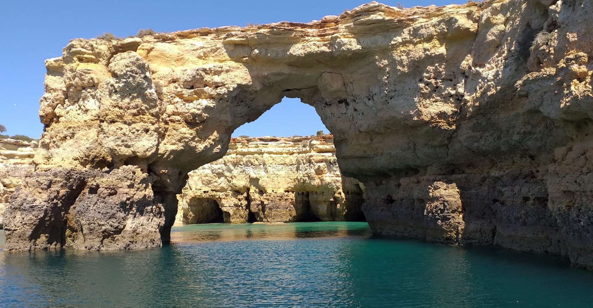 Albufeira, Coastline and Benagil Caves Tour by Catamaran | Water ...