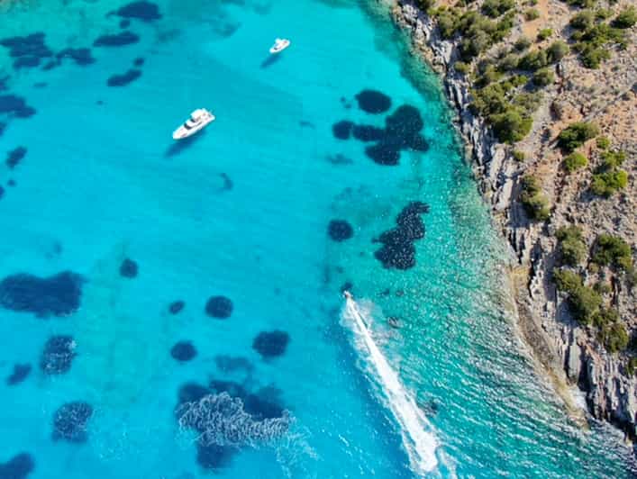 Agios Nikolaos: Mirabello Bay Speedboot Tour met snorkelen | GetYourGuide