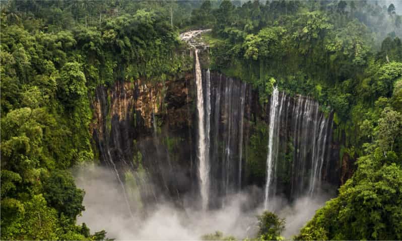 From Malang or Surabaya: Private Tumpak Sewu Waterfall Tour | GetYourGuide