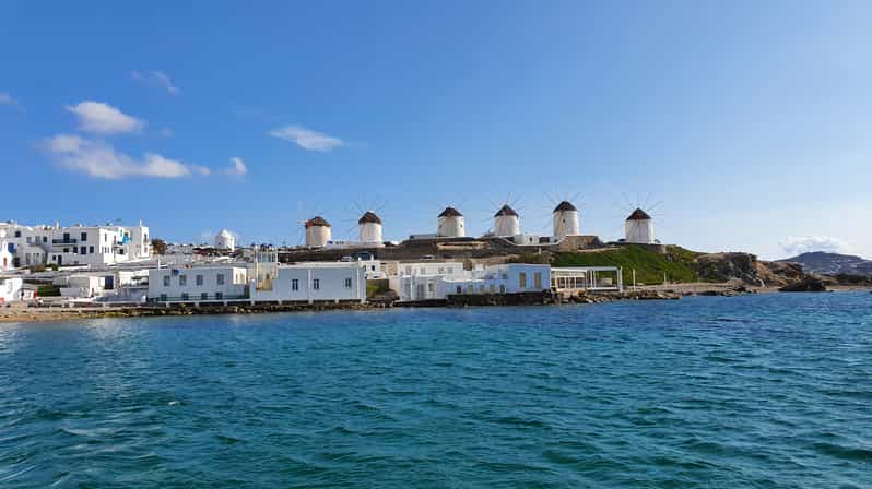 Mykonos: Private Rhenia Boat Tour with Lunch & Drinks | GetYourGuide
