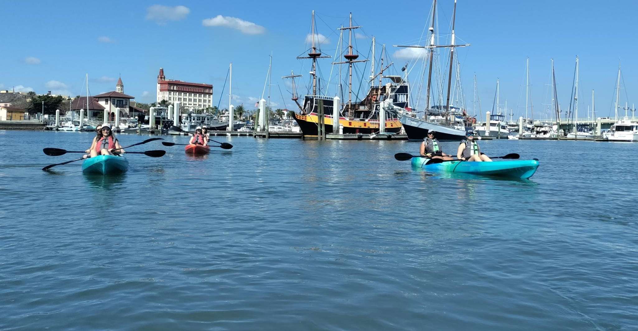 St. Augustine Downtown Bayfront, Kayak History Tour | Water Activity in St augustine florida