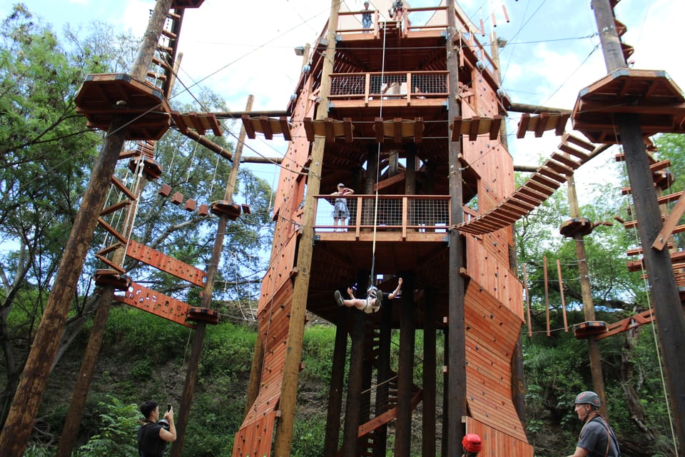 Oahu: Aerial Adventure, Climbing, & Freefall Experience | GetYourGuide
