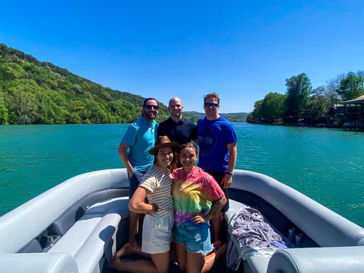 Austin: Lake Austin Guided Boat Tour with Full Sun Shading | GetYourGuide