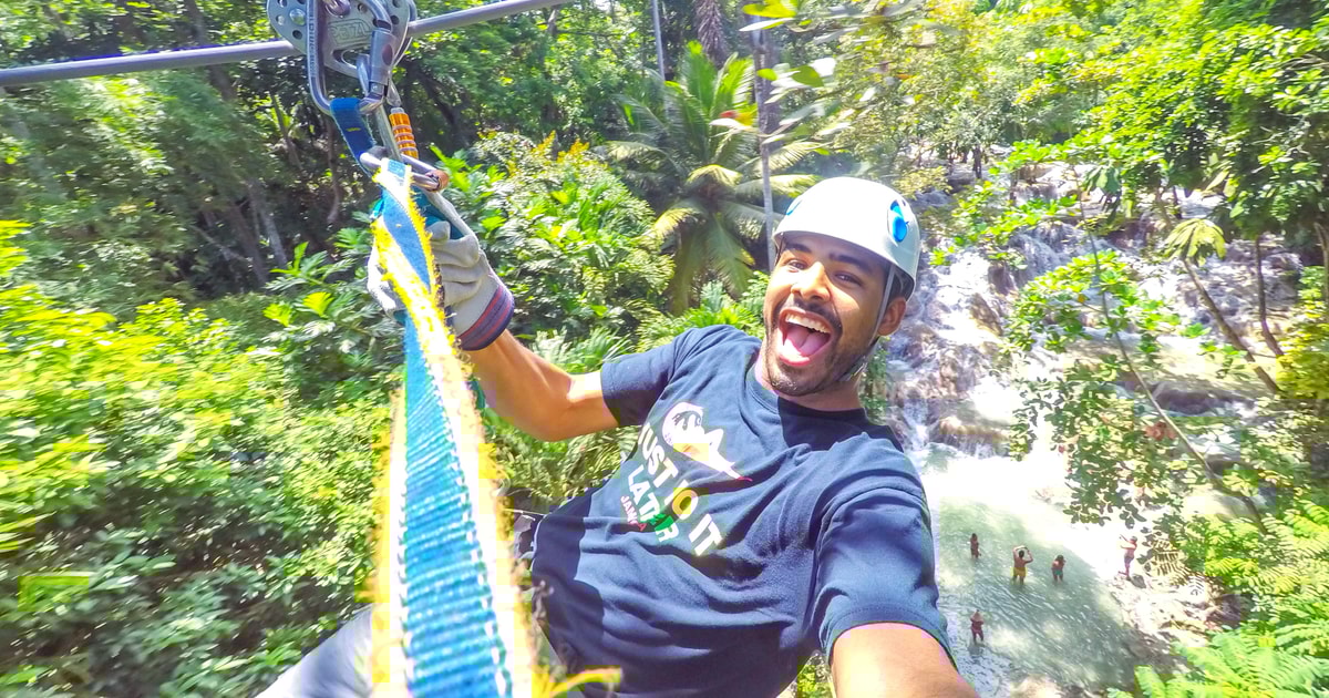 Jamaica: Zipline og Dunn's River Falls Adventure: Jamaica: Zipline og ...
