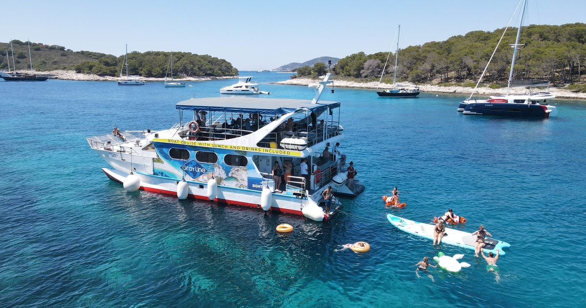 Split: Hvar, Brač, and Pakleni Cruise with Lunch and Drinks | GetYourGuide