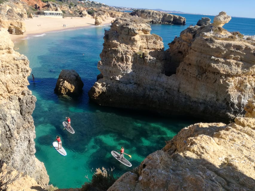 Albufeira: Stand-Up Paddle Caves and private beaches Tour | GetYourGuide