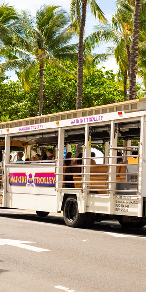 Oahu: Waikiki Trolley Hop-on Hop-off All-Line Pass | GetYourGuide
