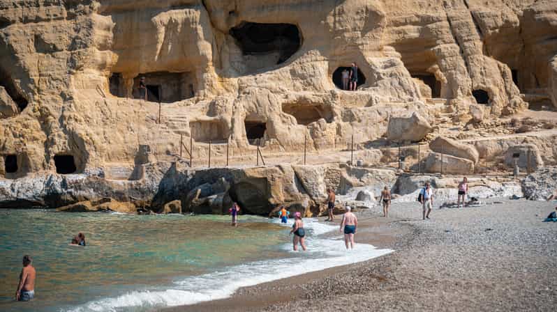 From Heraklion: Day Trip to Matala Hippie Beach and Caves | GetYourGuide