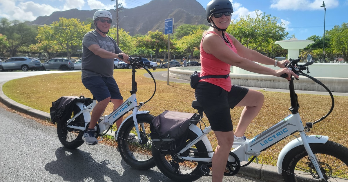 Oahu: E-Bike-Tour durch Honolulu und Wanderung zum Diamond Head ...