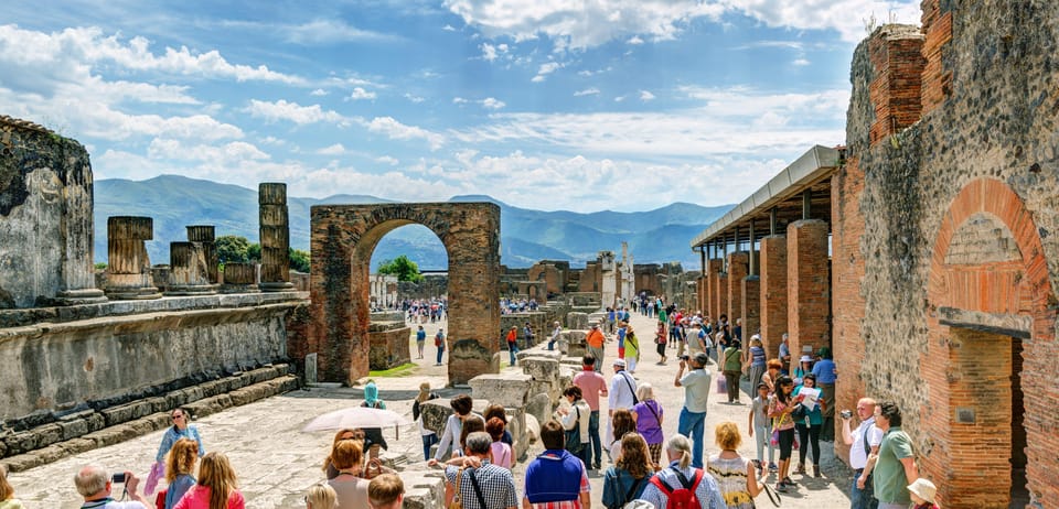 Sorrento: Pompeii & Herculaneum Day Trip Entry and Lunch | GetYourGuide