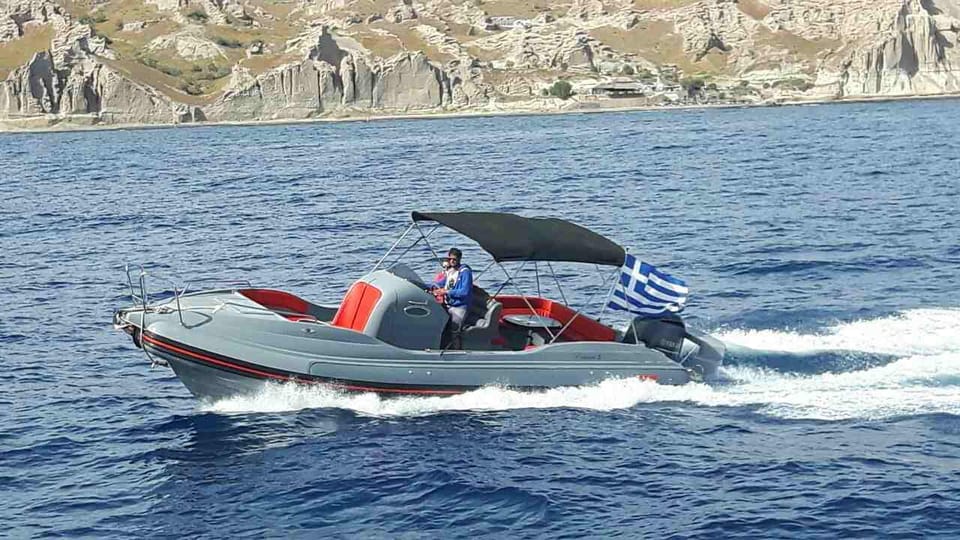 Santorini: Thirassia and Santorini Caldera Speedboat Cruise | GetYourGuide
