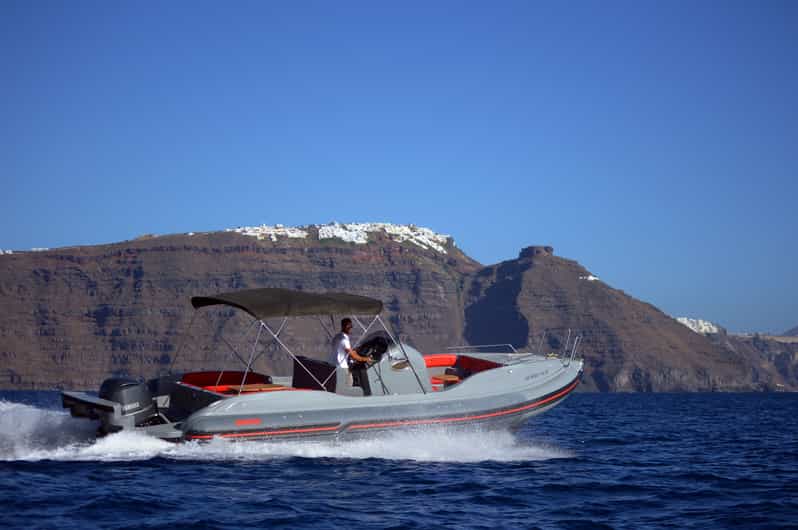 Santorini: Thirassia and Santorini Caldera Speedboat Cruise | GetYourGuide
