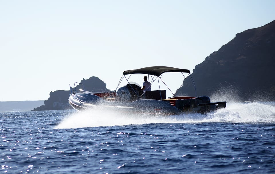 Santorini: Thirassia and Santorini Caldera Speedboat Cruise | GetYourGuide