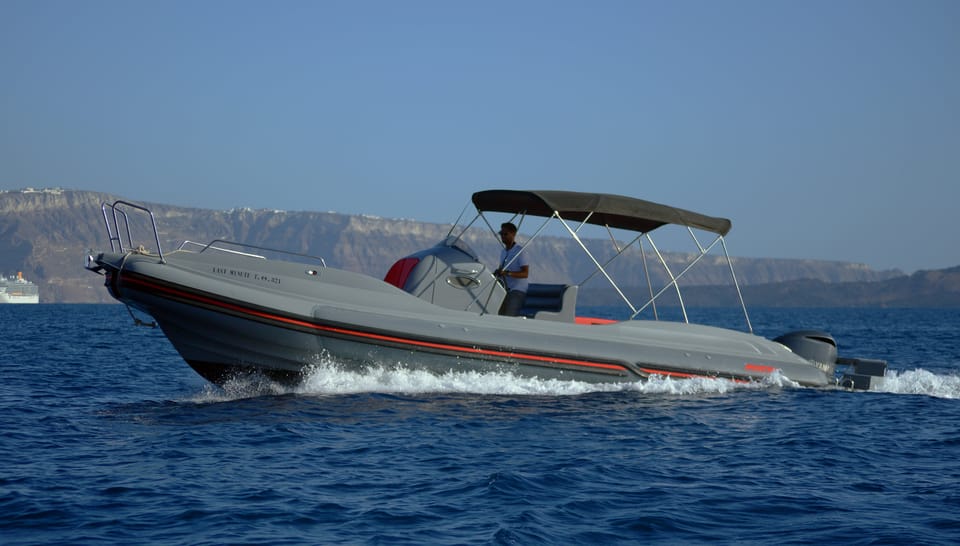 Santorini: Thirassia and Santorini Caldera Speedboat Cruise | GetYourGuide