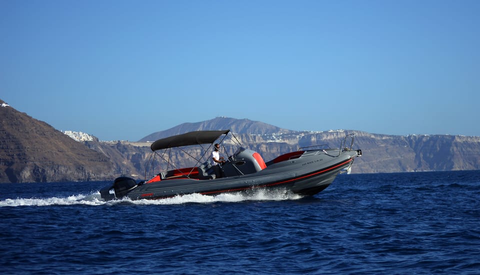 Santorini: Thirassia and Santorini Caldera Speedboat Cruise | GetYourGuide