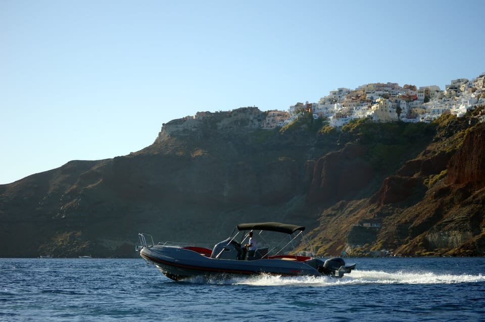 Santorini: Thirassia and Santorini Caldera Speedboat Cruise | GetYourGuide