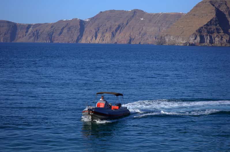 Santorini: Thirassia and Santorini Caldera Speedboat Cruise | GetYourGuide