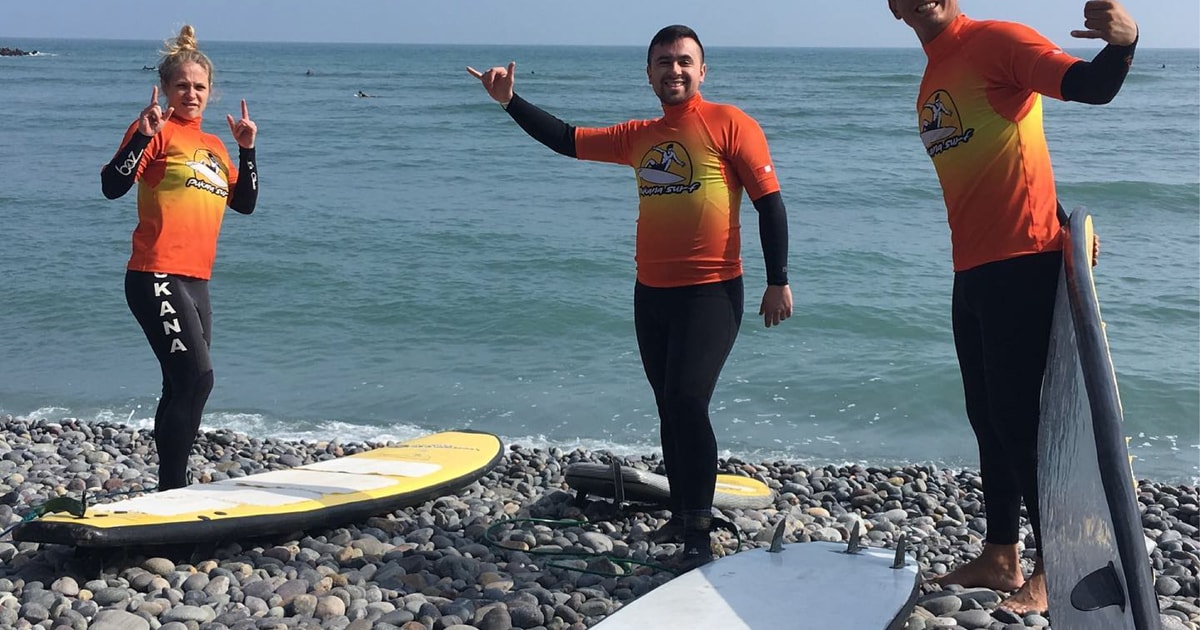 Miraflores: Surfing Class on Playa Makaha | GetYourGuide