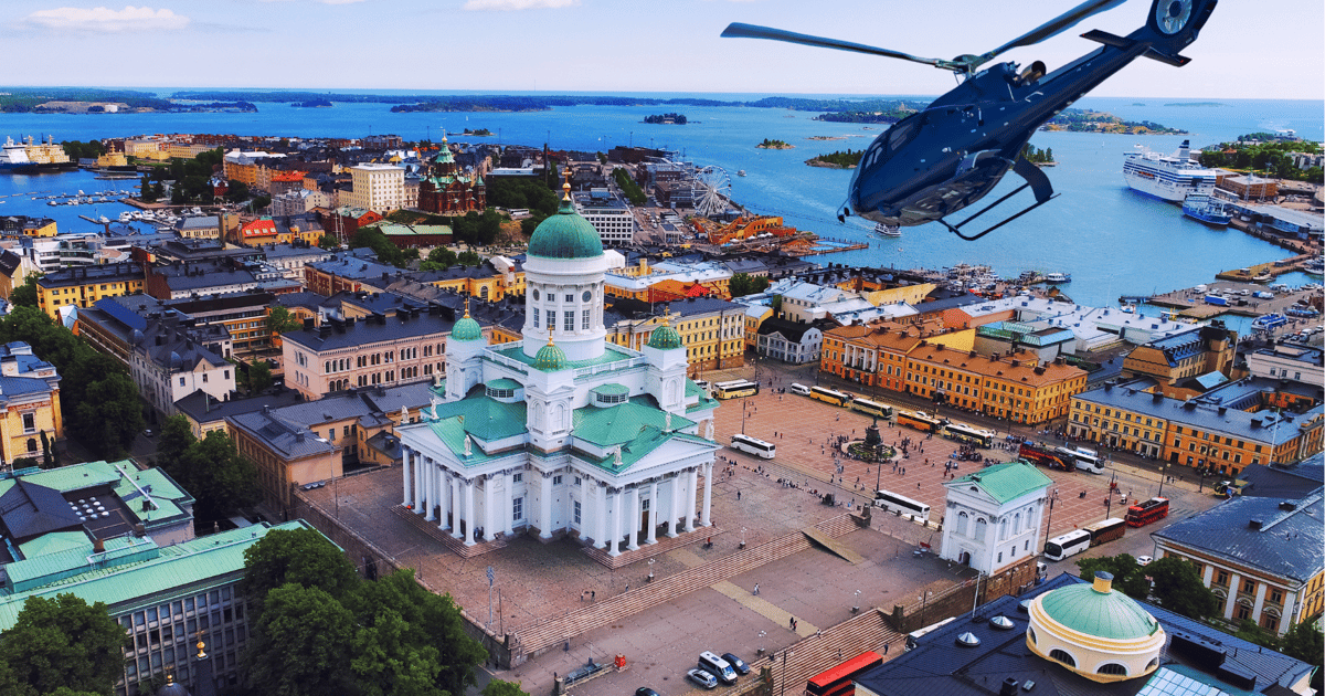 Helsinki: Milieuvriendelijke sightseeingtour per helikopter (1u ...