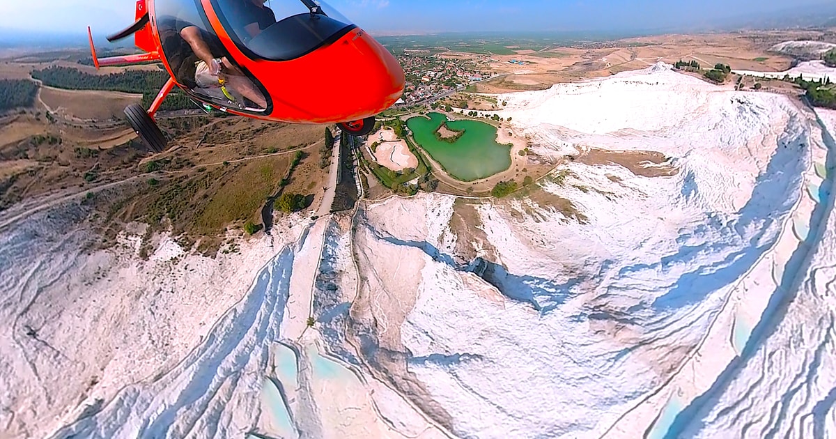 Pamukkale: Gyrocopter Tour Over the Travertines & Hierapolis | GetYourGuide