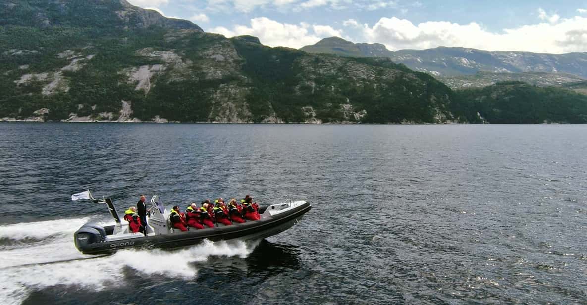 Stavanger: Lysefjord RIB Boat Tour to Pulpit Rock | GetYourGuide