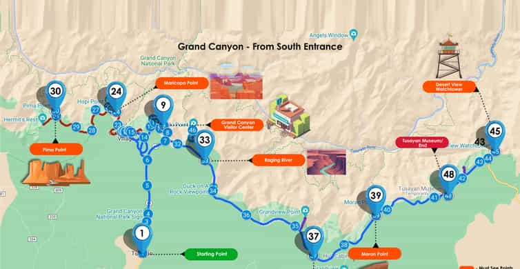 Grand Canyon South Rim: Self-Guided Tour | GetYourGuide