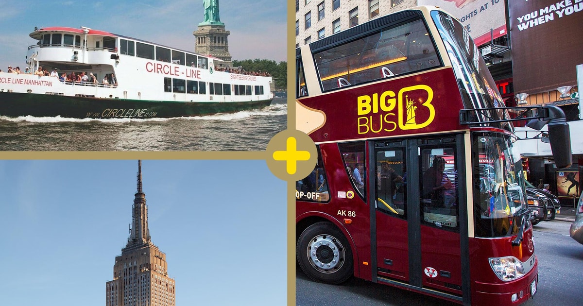 NY: Statua Wolności, Empire State Building i wycieczka hop-on hop-off ...
